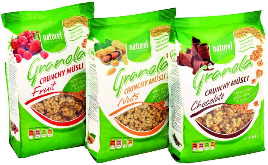 Naturel asortiman: Tri vrste mueslija za doručak - Ja TRGOVAC